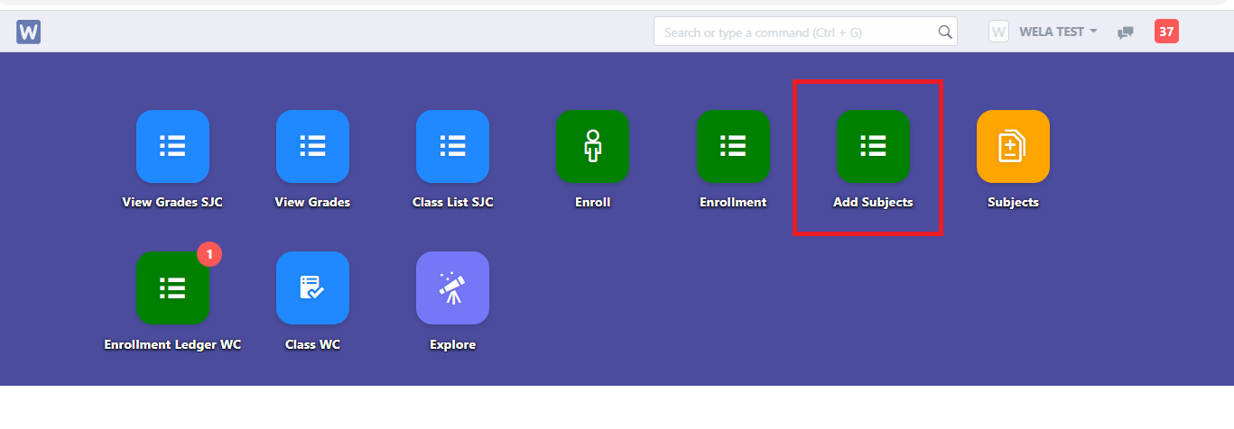 How to Add or Select Subject Using Student Account (College)